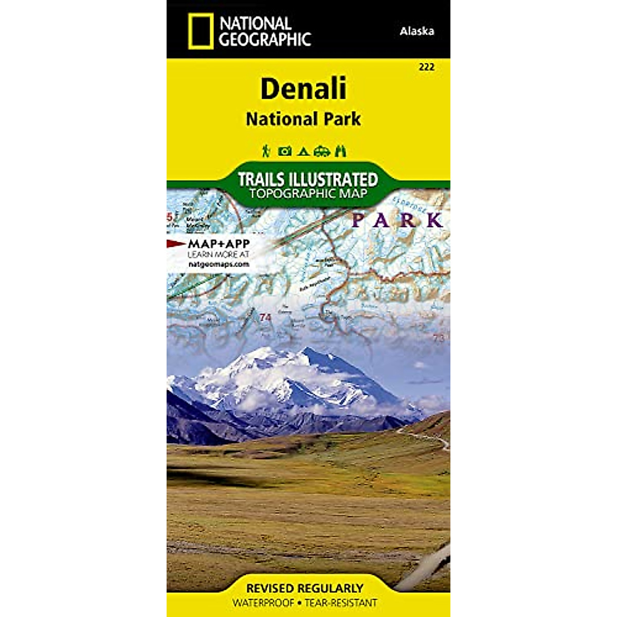 Denali National Park and Preserve Map (National Geographic Trails Illustrated Map, 222)