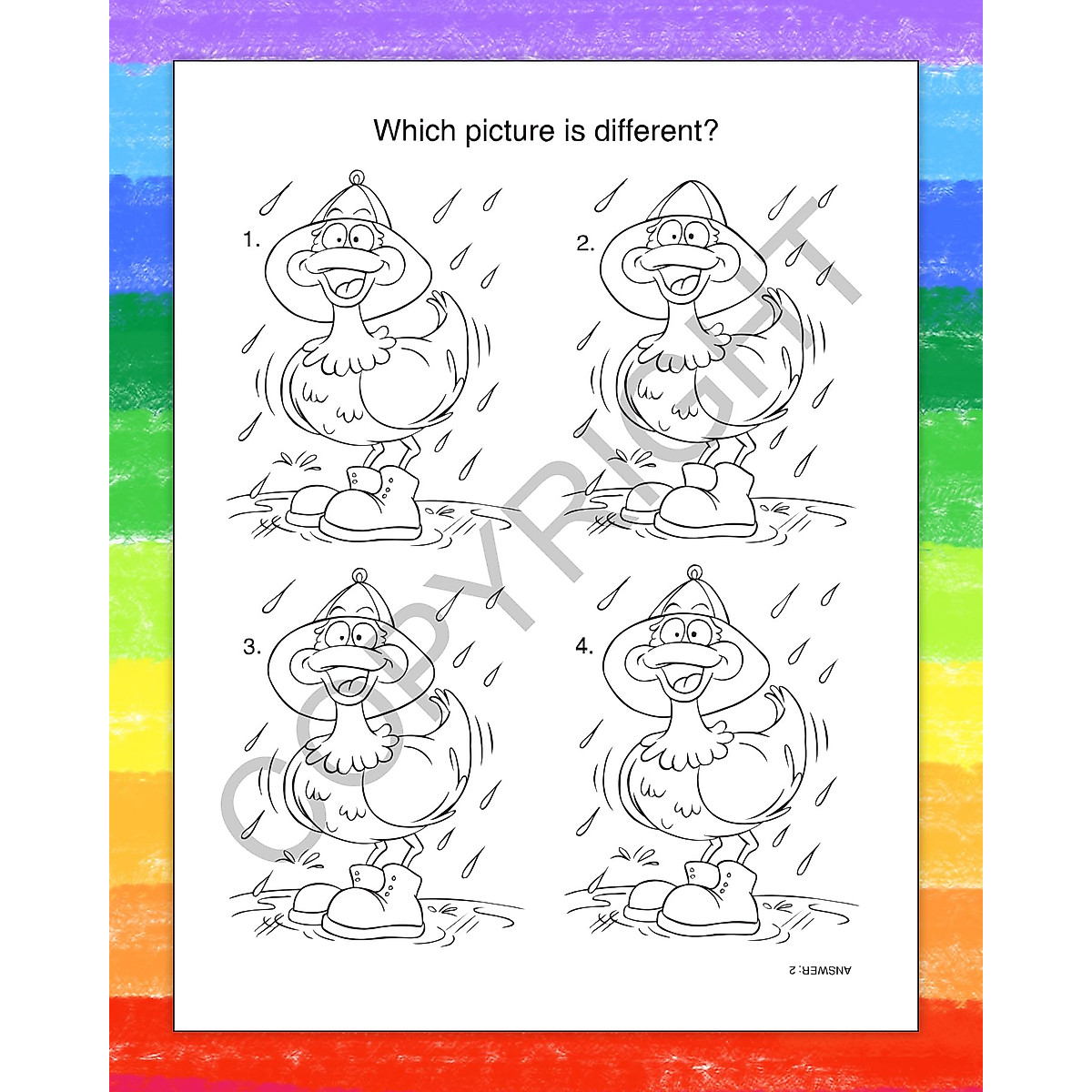 ZOCO - It's Spring - Springtime Friends - Kids Educational Coloring Books (25 Bulk Pack, Without Crayons) - Handout for Students Ages 4-8 - Games, Puzzles, Activities for Kids