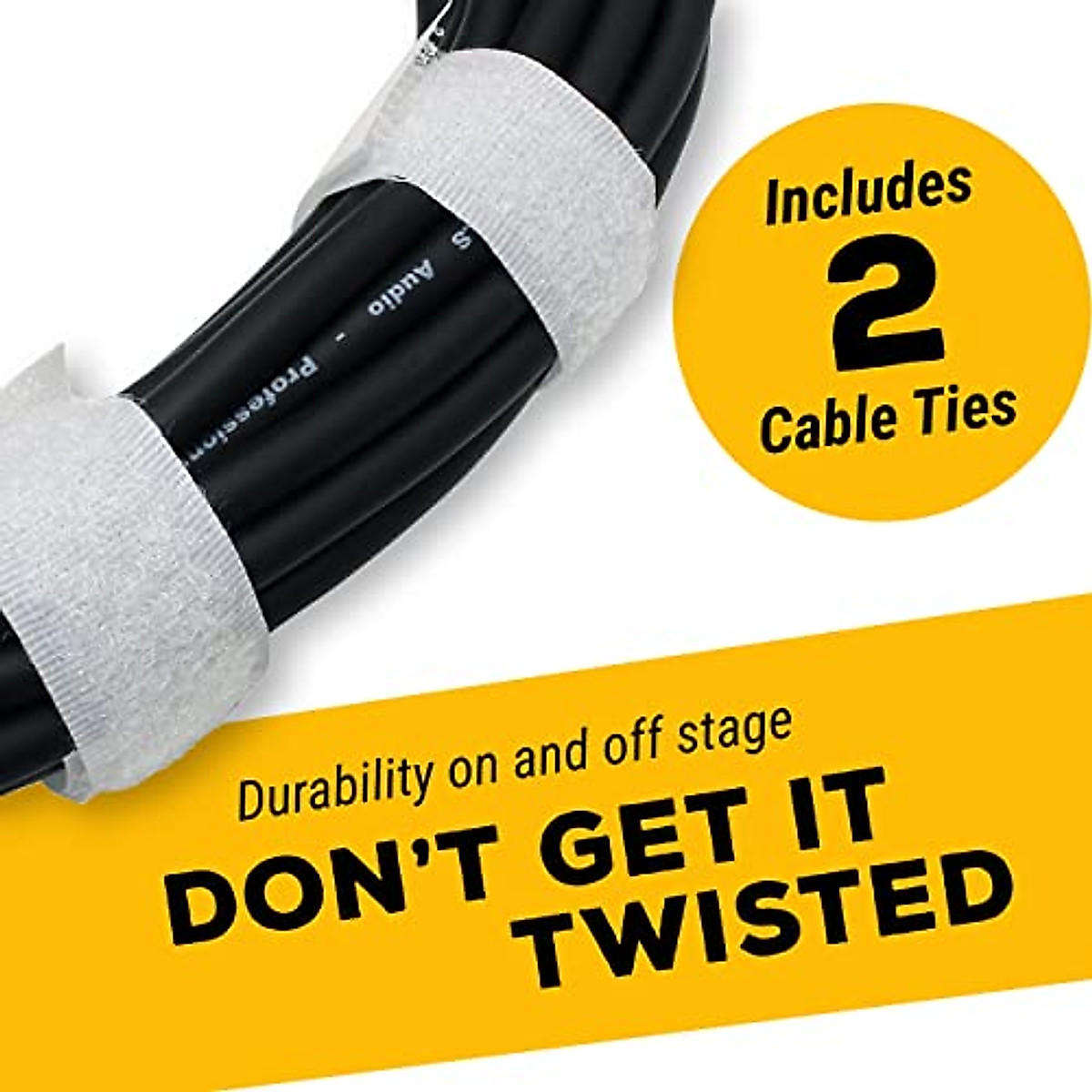 GLS Audio 50ft Mic Cable Patch Cords - XLR Male to XLR Female Black Microphone Cables - 50' Balanced Mike Snake Cord - SINGLE