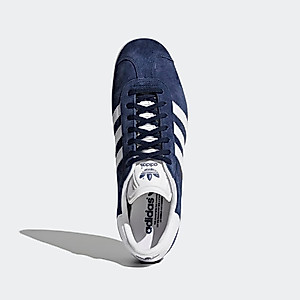 Adidas Originals Men's Gazelle Lace-up Sneaker,Collegiate Navy/White/Gold Met.,8.5 M US