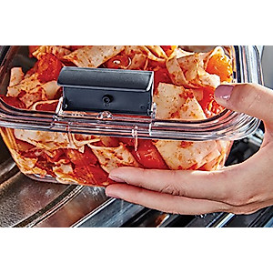 Rubbermaid Brilliance Food Storage Container, Medium Deep, 4.7 Cup, Clear 2024349