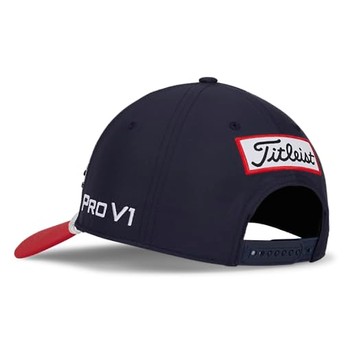 Titleist Men's Standard Tour Rope Golf Hat, Navy/Red/White, One Size