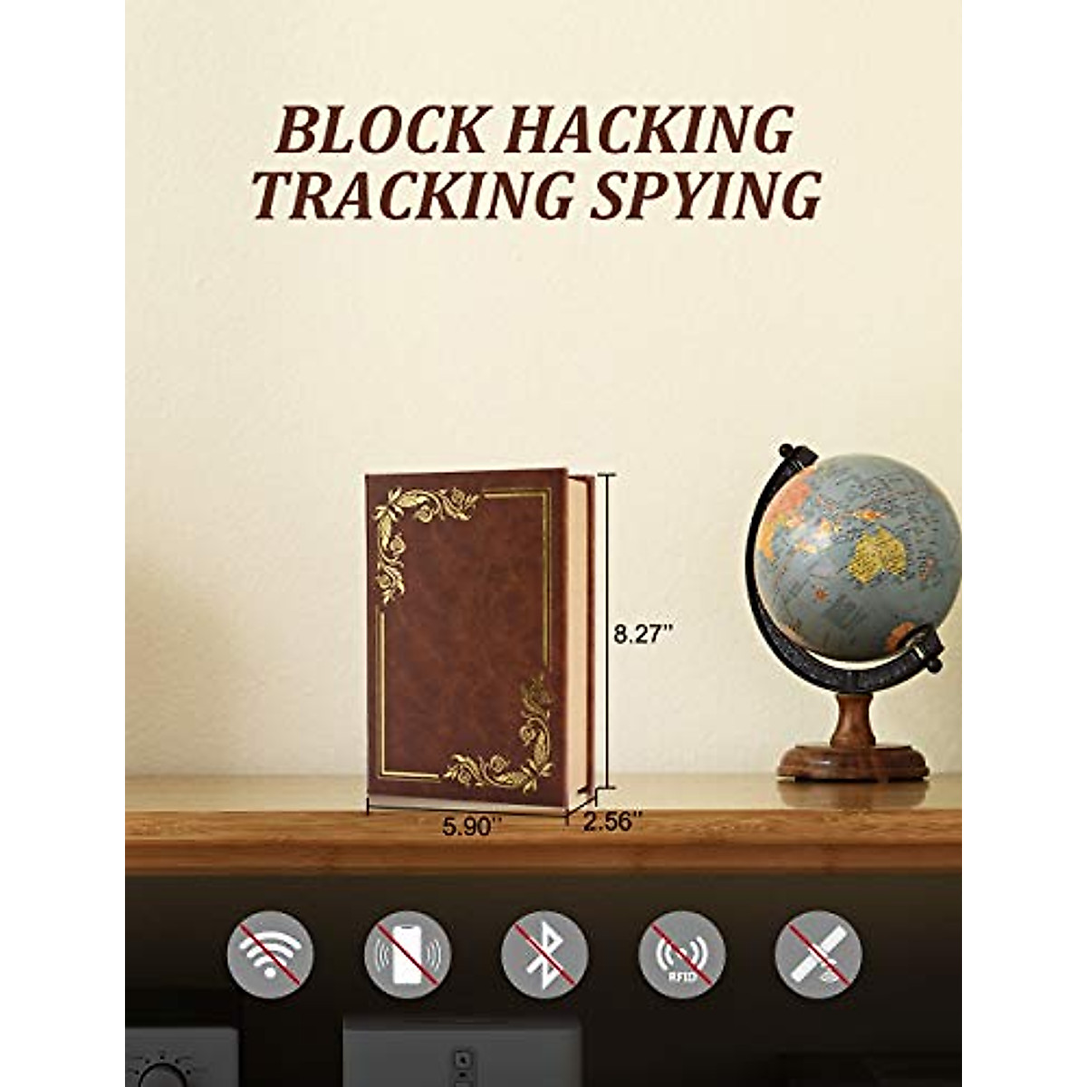 MONOJOY Faraday Box for Key Fob: Key Fob Signal Blocker Box, Faraday Key Fob Protector Box, RFID Key Fob Protector, Faraday Cage, Key Fob Box Signal Blocker - Rfid Box for Car Keys Phones Credit Card