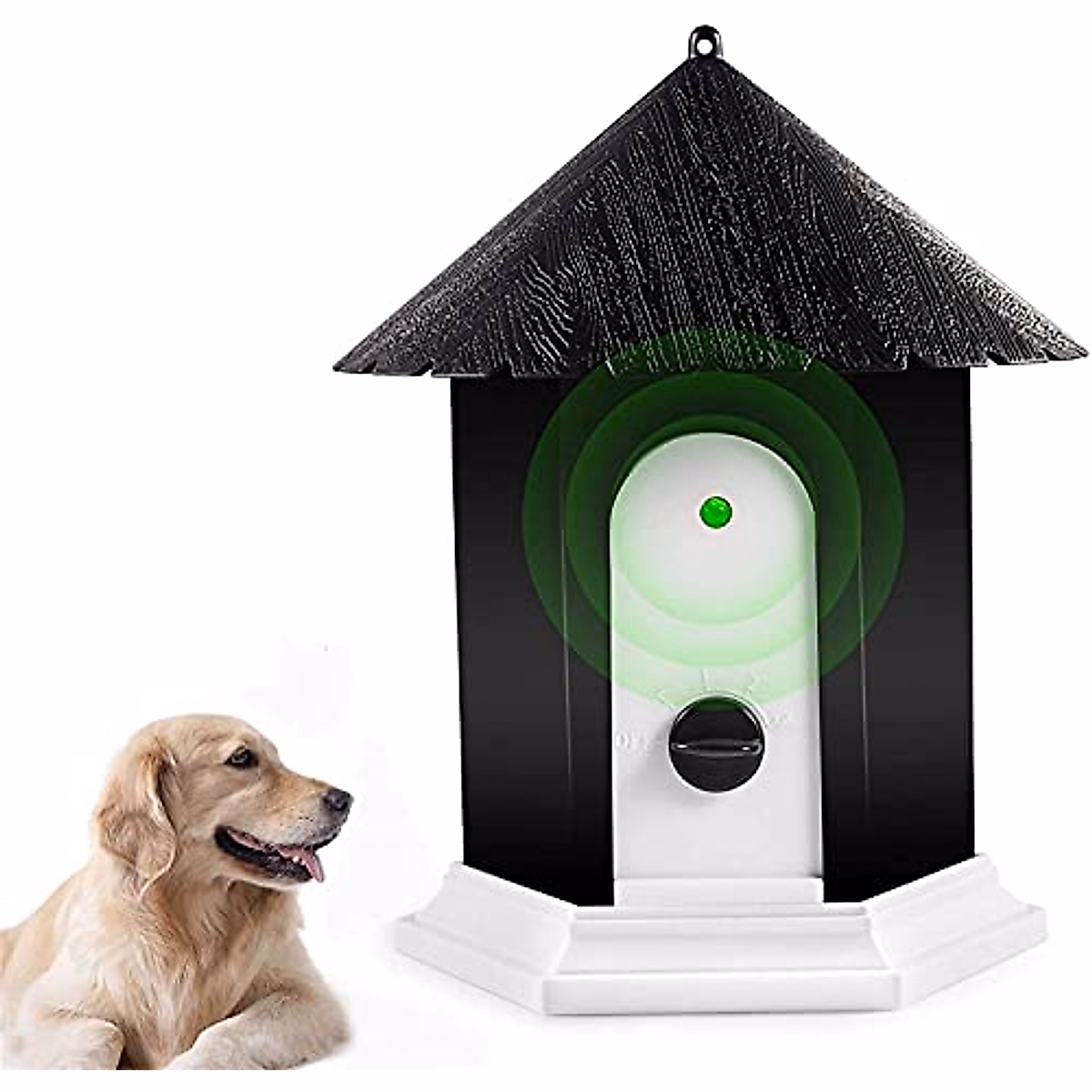 4 Frequency Dog Barking Control Devices Up to 50 Ft Range Dog Training & Behavior Aids, Ultrasonic Dog Barking Deterrent Devices Weatherproof, Bark Box Anti Barking Device Safe for Humans & Dogs