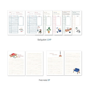 Monolike Ordinary days 4 Month Study Planner, School bag - Academic Planner, Weekly & Monthly Planner, Study plan