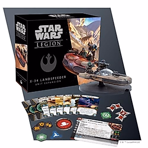 Atomic Mass Games Star Wars Legion X-34 Landspeeder Expansion | Two Player Battle Game | Miniatures Game | Strategy Game for Adults and Teens | Ages 14+ | Average Playtime 3 Hours | Made