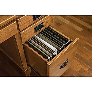 Home Styles Arts and Crafts Cottage Oak Double Pedestal Desk by Home Styles