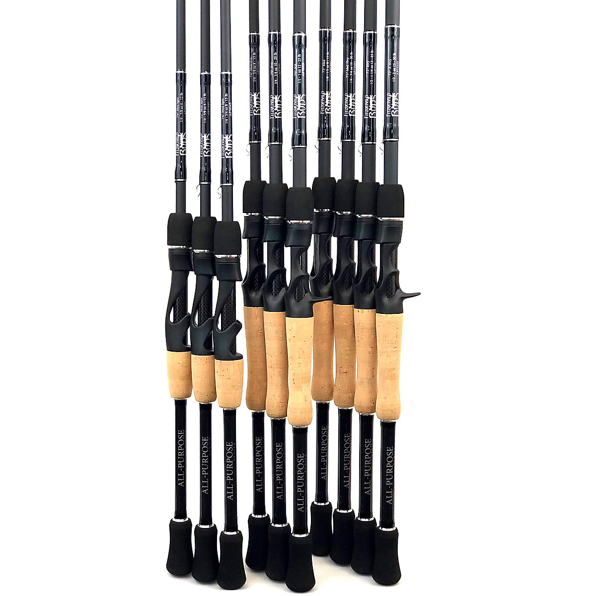 Fitzgerald Fishing All Purpose Series 7'6" Medium - Spinning Graphite Rod - Designed for Bass Fishing and Inshore Fishing