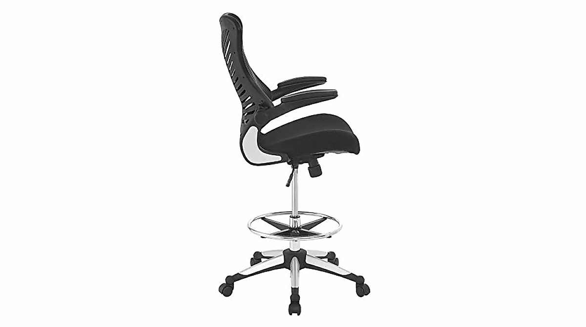 Modway Charge Drafting Chair | Tall Office Reception Stool