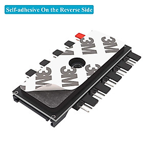 Fancasee 4-Pin PWM Fan Power Supply Cable 1 to 10 Way Splitter Hub 15 Pin SATA Powered PC Case Motherboard Fan Power Extension Cable Cord for ATX Computer Case 4-Pin and 3-Pin Cooling Fans