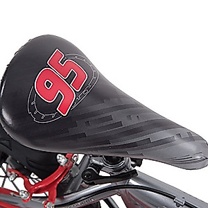 Huffy Disney Cars 16” Kid’s Bike, Quick Connect Assembly, Tire Case Storage & Training Wheels, Gray