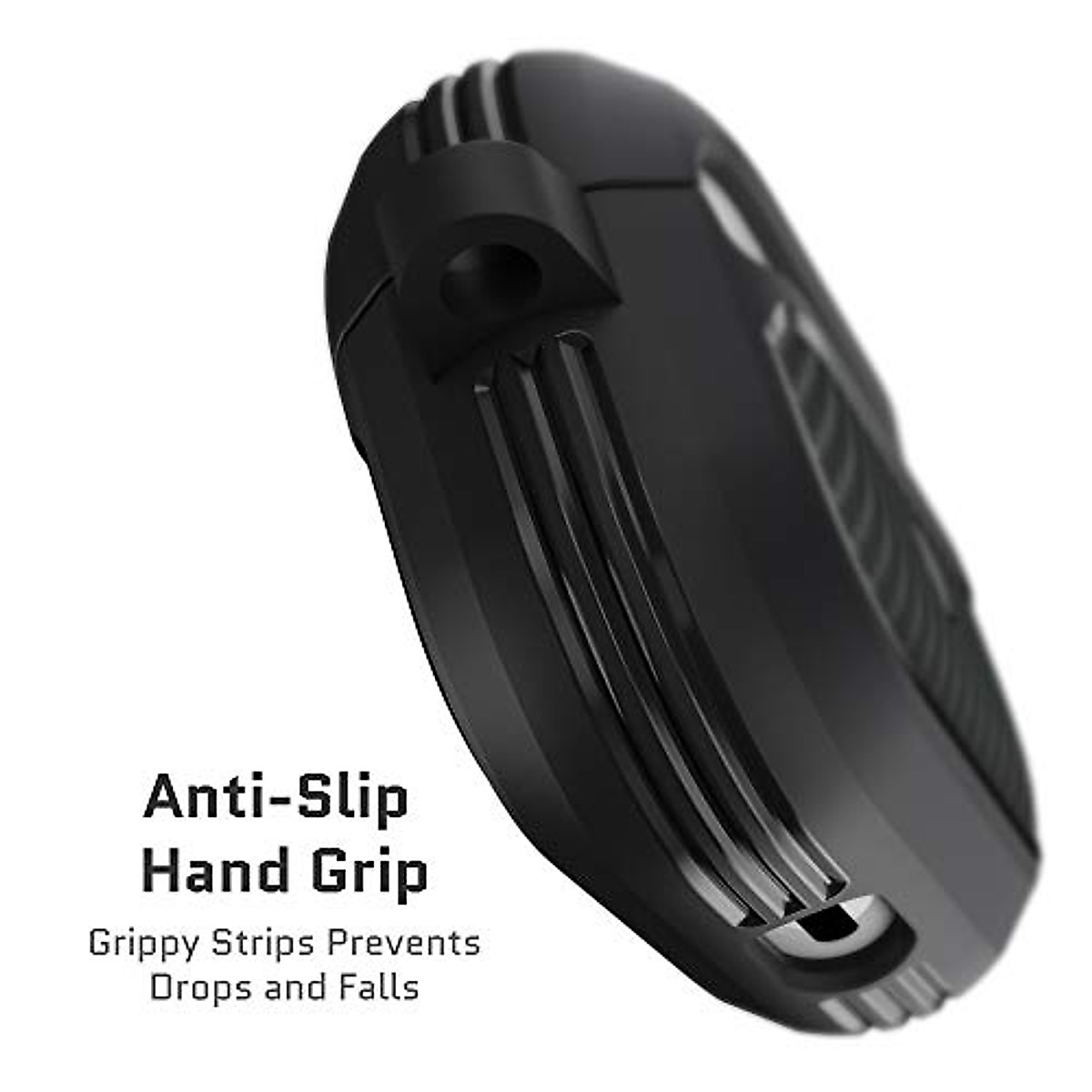 Ghostek CRUSHER Black AirPod Pro Case Carbon Fiber Hard Protective Cover with Matte Finish Design for Men and Women Heavy Duty Dust Guard Earbuds Protection Designed for 2019 Apple AirPods Pro (Black)