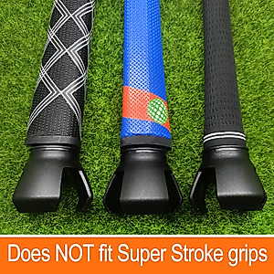 SisterAling 3-Prong Golf Ball Retriever Grabber Pick Up,Back Saver Claw Put On Putter Grip,Suction Cup Ball Grabber,Sucker for Golf Screws Tool