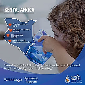 Waterdrop Water Filter Stainless Steel Stand, with Rubberized Non-Skid Feet, Compatible with Berkey® Water Filter System, King Tank Gravity-fed Water Filter System