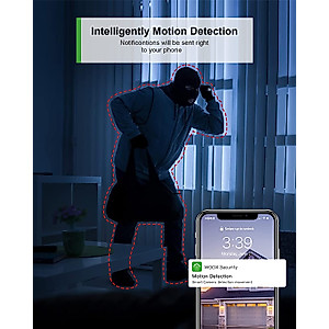 VENZ Outdoor Camera Wireless,1080P Battery Powered WiFi Cameras for Home Security,Magnetic Base,Siren Alarm, Night Vision,Motion Detection,2-Way TalkIP65 Waterproof,Cloud/SD Storage