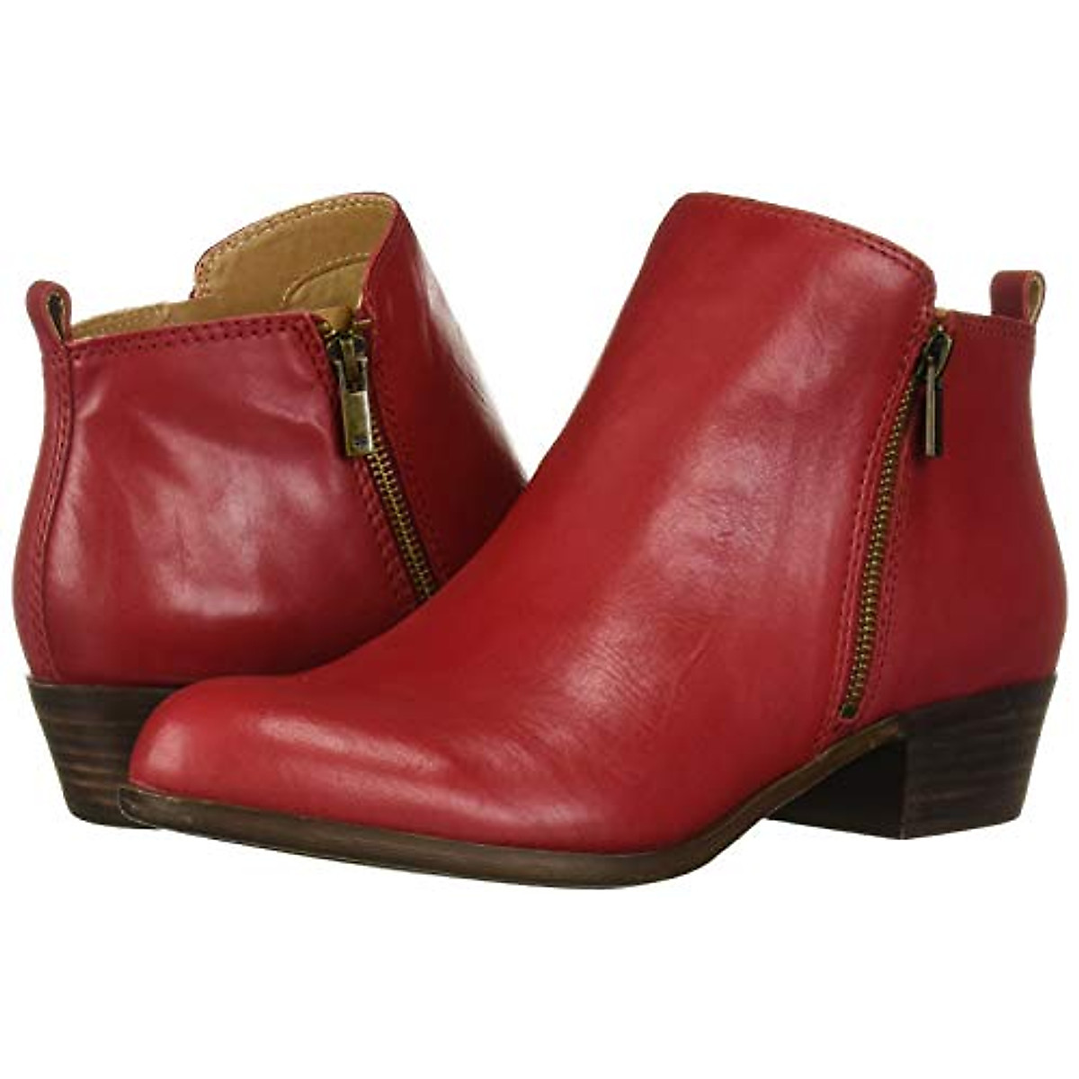 Lucky Brand Women's Basel Ankle Bootie, Garnet, 10