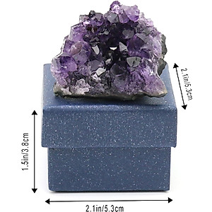 Nvzi Amethyst Crystals, Amethyst Clusters, Amythestyst Crystals, Amathesis Crystal, Raw Amethyst Stone, Natural Amethyst Geode Cave Healing Crystal Stones, Purple Crystal, Amatista, About 0.1 Lb