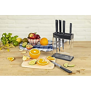 Kuhn Rikon Vision Transparent Storage Block for Knives and Scissors, 8.5 x 3 x 8.5 inches, Rectangular