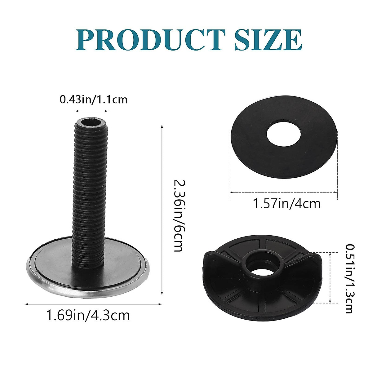 2 Pack Stainless Steel Kitchen Faucet Sink Hole Cover Kitchen Faucet Sink Plug Black Countertop Hole Cover Stainless Sink Plugs Caps for Top Holes