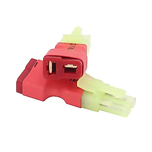 BDHI 3pcs Compatible with Micro Mini Tamiya Male(Reversed) to T-Plug Style Female Adapter for Airsoft(B105-3)