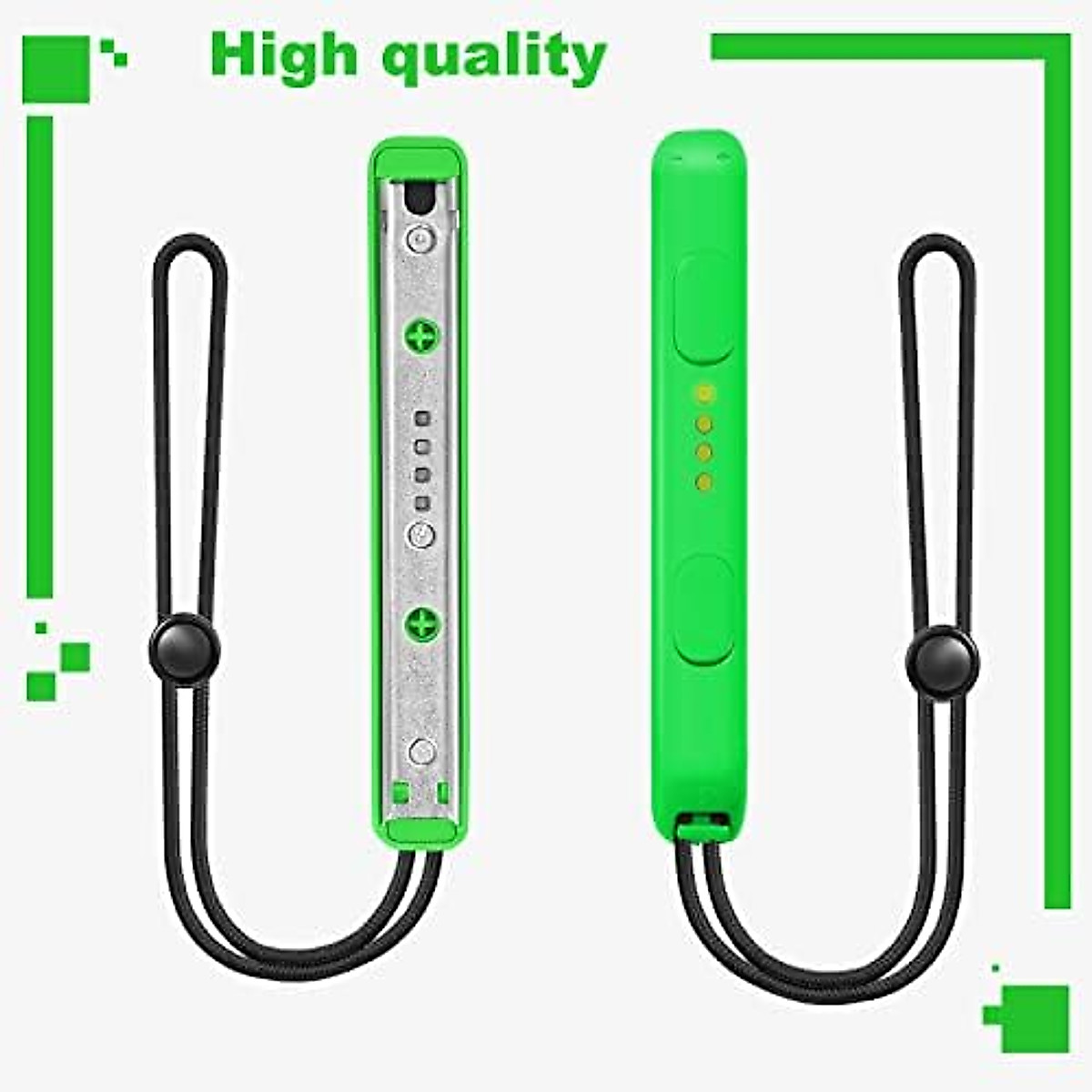 XBERSTAR 1 Pair Portable Controller Carrying Hand Strap Wrist Rope for Switch Video Games (Green)