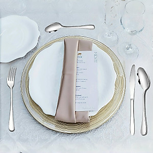 24-Piece Stainless Steel Cutlery Service for 6, Mirror Polished Tableware with Dinner Fork, Steak Knife, Dinner Spoon & Salad Spoon, Dishwasher Safe, Suitable for Dinner, Banquet, Parties