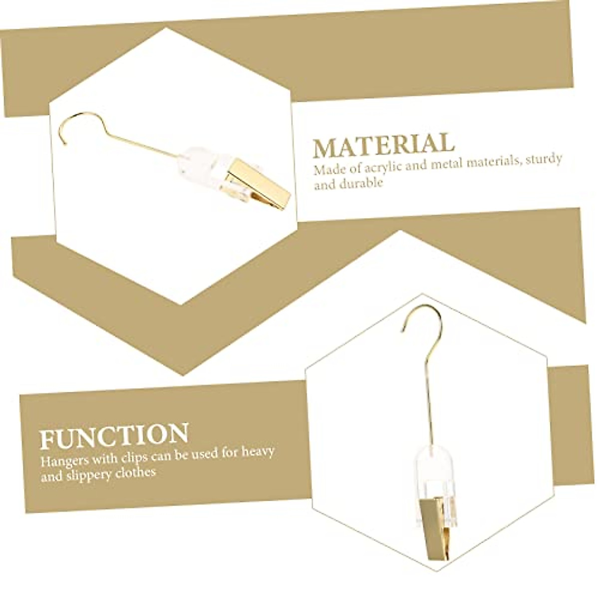 HANABASS 2pcs Coatpin Multipurpose Hanger Skirt Hangers Scarf Hangers for Closet Hat Hangers Clips Laundry Hooks with Clips Underwear Drying Rack Multi-Function Clothes Hangers Closet Hook