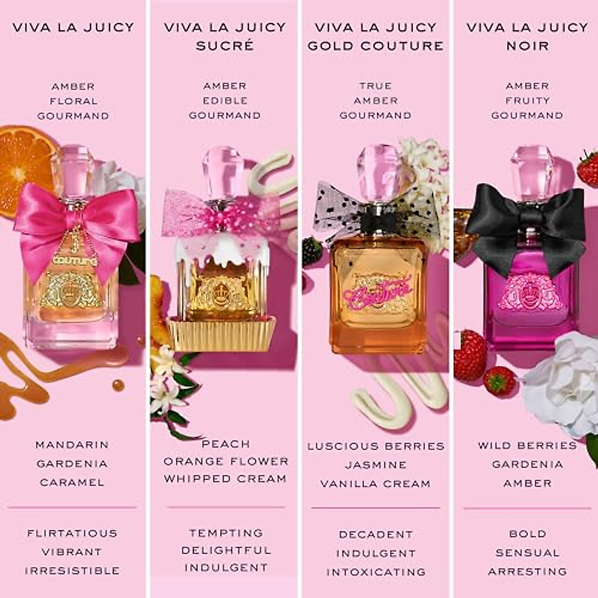 Juicy Couture Viva La Juicy Eau De Parfum, Women's Perfume with Notes of Mandarin, Gardenia & Caramel, Floral & Sweet, EDP Spray, 1.7 fl oz