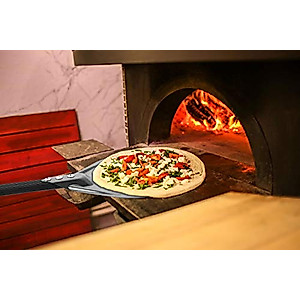 RTT Turning Pizza Peel with 8" Aluminum Round Pizza Paddle,23.6" Overall,Outdoor Pizza Oven Accessories