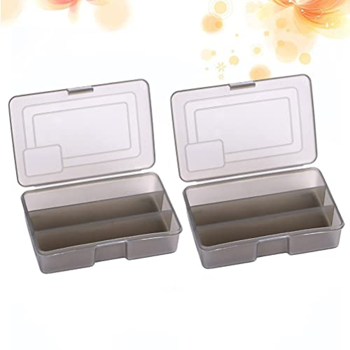 BESPORTBLE 2pcs Boxes Fishing Accessories Fishing Tackle Storage Fishing Tool Holder Fishing Bait Box` Fishing Tool Container Dart Stand Tackle Container Tools Lure Box Fishing Gear