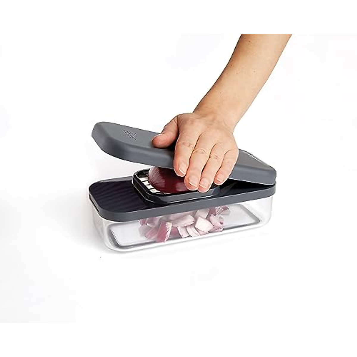 Joseph Joseph Multi-Prep Compact 4-in-1 Multifunctional Set, Kitchen Vegetable Chopper & Dicer, Cheese Grater, Mandoline Veggie Slicer, Food Julienne Cutter with Container