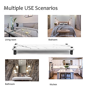 Drying Stone for Kitchen Counter, Water Absorbing Stone Sink Organizer for Bathroom Diatomaceous Earth Stone Drying Tray Instant Dry Sink Caddy Soap Dispenser Sponge Holder