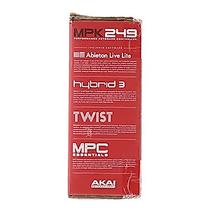 AKAI Professional MPK249 - USB MIDI Keyboard Controller with 49 Semi Weighted Keys, Assignable MPC Controls, 16 Pads and Q-Links, Plug and Play