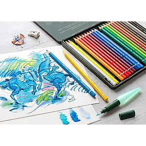 Faber-Castel FC117524 Albrecht Durer Artist Watercolor Pencils In A Tin (24 Pack), Assorted