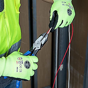 Klein Tools D2000-9ST Pliers, Side Cutters are Heavy-Duty 9-Inch Ironworker Pliers for Rebar, ACSR, Screws, Nails and Most Hardened Wire