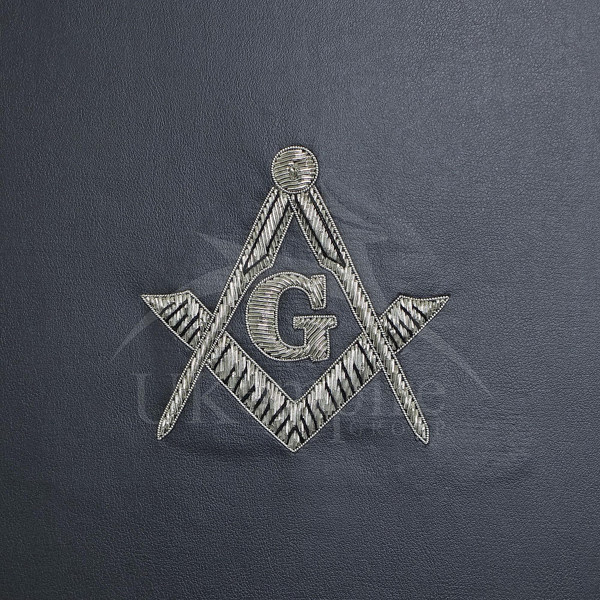 Masonic Master Mason Apron and Collar Case Leather – Hand Embroidered, MM Provincial Size | Freemason Carrying Bags