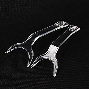 2 Dental Orthodontic Clear Teeth Intraoral Occlusal Photos Mouth Lip Retractor Photography Opener Large + Small Size