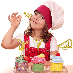 36 Pieces Cheerleader Cupcake Toppers Glitter Cheerleading Gymnastics Cupcake Picks Cheer Team Cake Decorations Gymnast Girl Toothpicks Cake Decor for Girls Birthday Party Favors Supplies