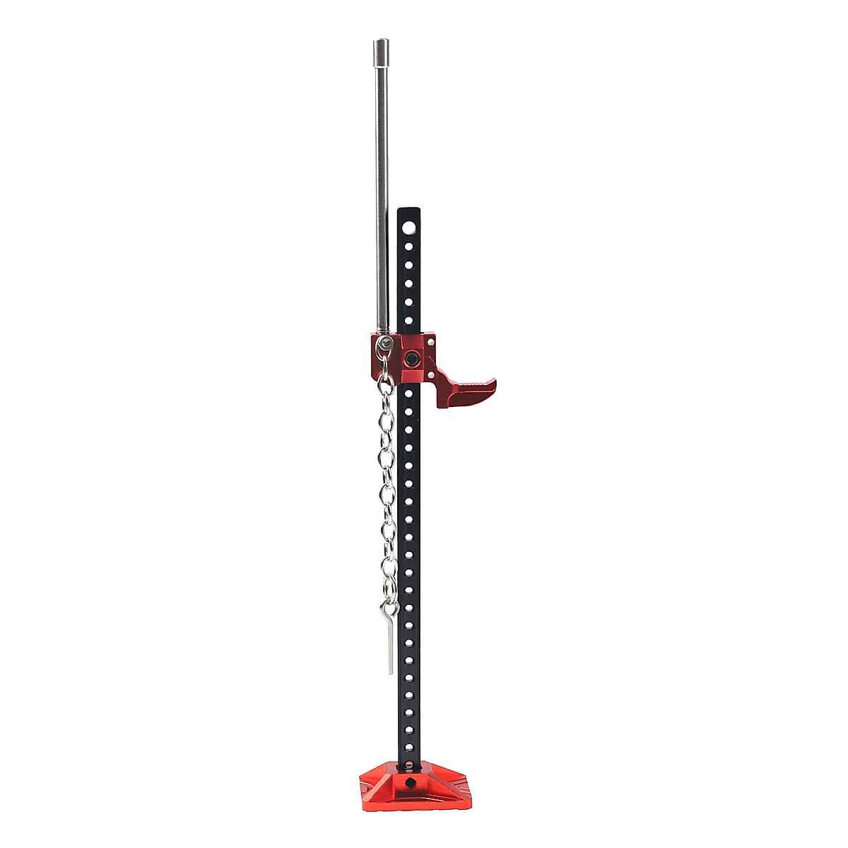 HIRCQOO 1/10 RC Simulation Metal Mini Lifting Jack Slideable Jack Tool RC Decorations Accessories Compatible with Traxxas TRX-4 Tamiya CC01 Axial SCX10 D90 Redcat HSP 90046 D110 1/10 RC Crawler Car