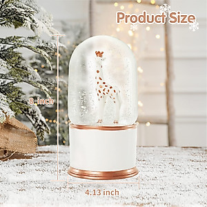 DREAM GARDEN Snow Globe for Kids, Musical Snow Globe Music Box Giraffe Snowglobe Water Globe Gifts for Girls Kids Daughters