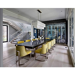 VintageView W Series One-Sided Floating Wine Rack Kit (42 Bottles, Chrome Plated) Stylish Modern Wine Storage with Label Forward Design