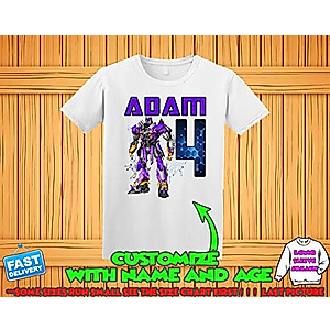 Robot Custom Shirt, Robot Birthday Shirt, Personalized Robot Shirt, Robot family shirts, Robot matching family Birthday Shirt, Birthday t-shirt for girls and boys