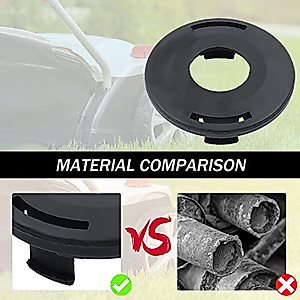 Adefol String Trimmer Replacement Parts Head Spool and Cover Cap 6pcs Kit for STIHL FS44 FS80 FS85 FS100 FS110 FS120 FS130 FS200 with Spring, Line Feed Eyelet Accessories