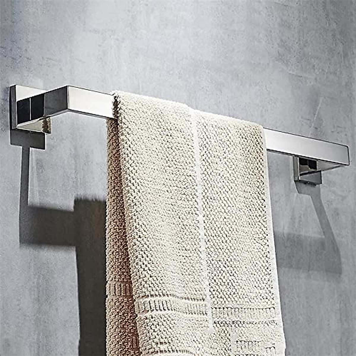 OMOONS Single Towel Bar,Sus Kitchentowel Bars,Storage Organizer Hanger Wall Mount,Mirror Polishing Finish/40Cm