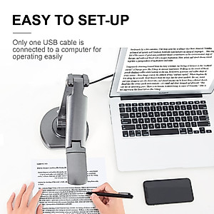JOYUSING V500S 8MP HD USB Document Camera for Teachers with Light, Mac, Windows, Chromebook Compatible Excellent for Online Teaching, Distance Learning, Web Conferencing