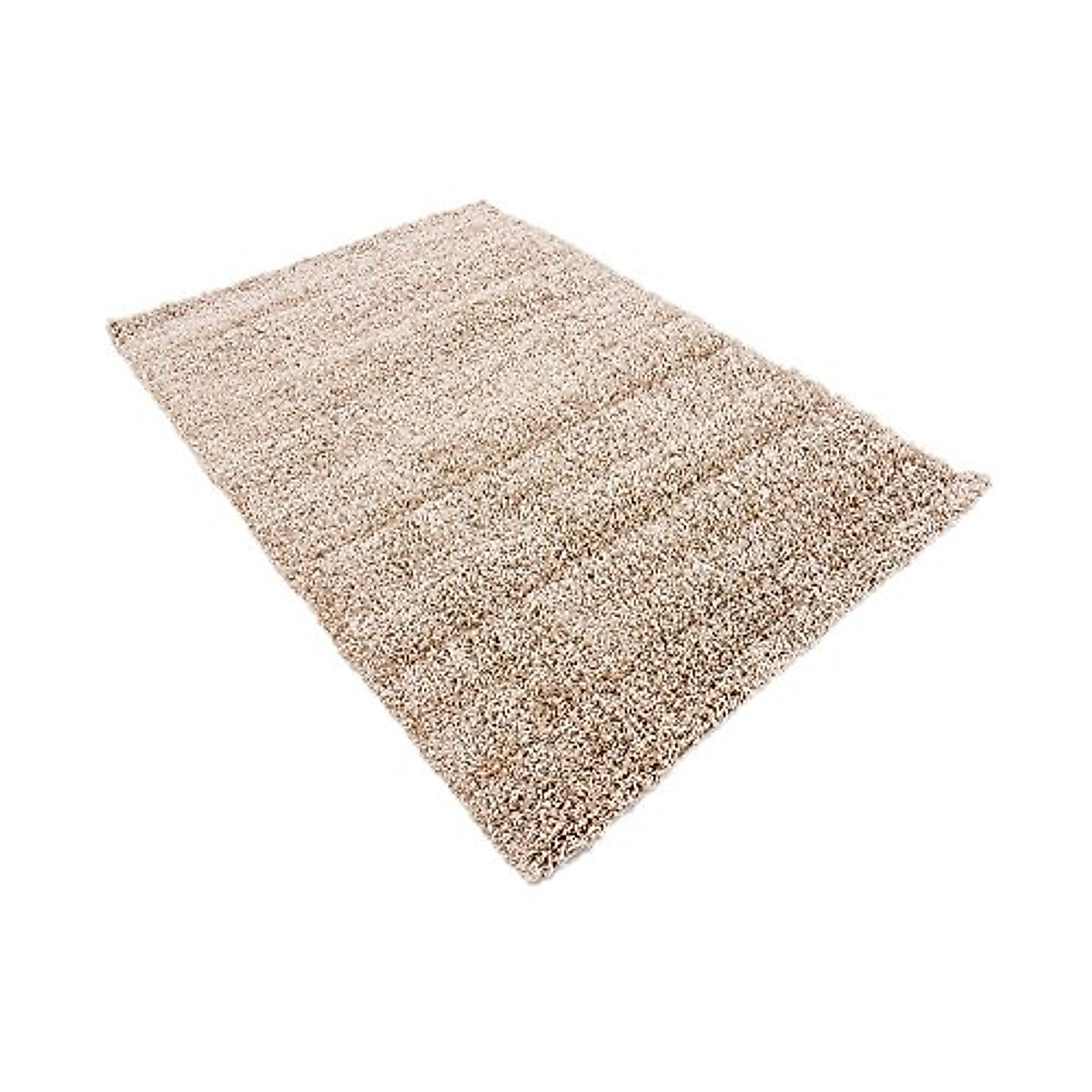 Unique Loom Solid Shag Collection Area Rug (4' 1" x 6' 1" Rectangle, Taupe)