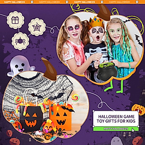 Jerify 480 Pieces Halloween Party Favors 50 Pack Prefilled Small Witch Cauldron Halloween Toys Bulk Halloween Goodie Fillers Halloween Prizes Gifts for Trick or Treat