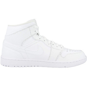 Nike Men's High-Top Sneakers Basketball Shoe, White White White, 12