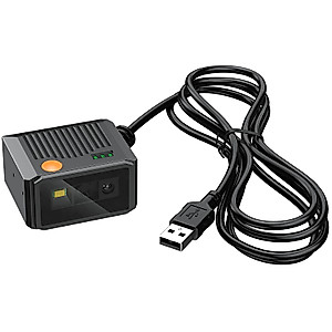 Symcode 2D Embedded Barcode Scanner Fixed Mount Barcode Scanner Scan Engine, Ultra-Rugged Metal Cover 1D 2D QR Barcode Scanner with Auto Sensing