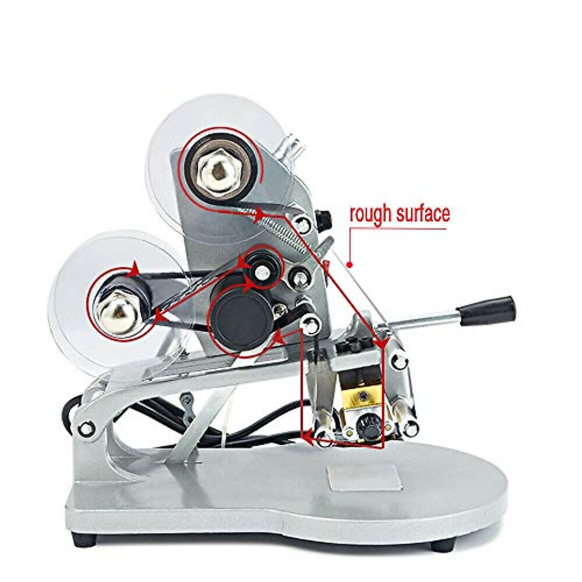 Electric Hot Stamp Ribbon Printer Hot Foil Date Code Printing Machine Manual Coding Machine 110V